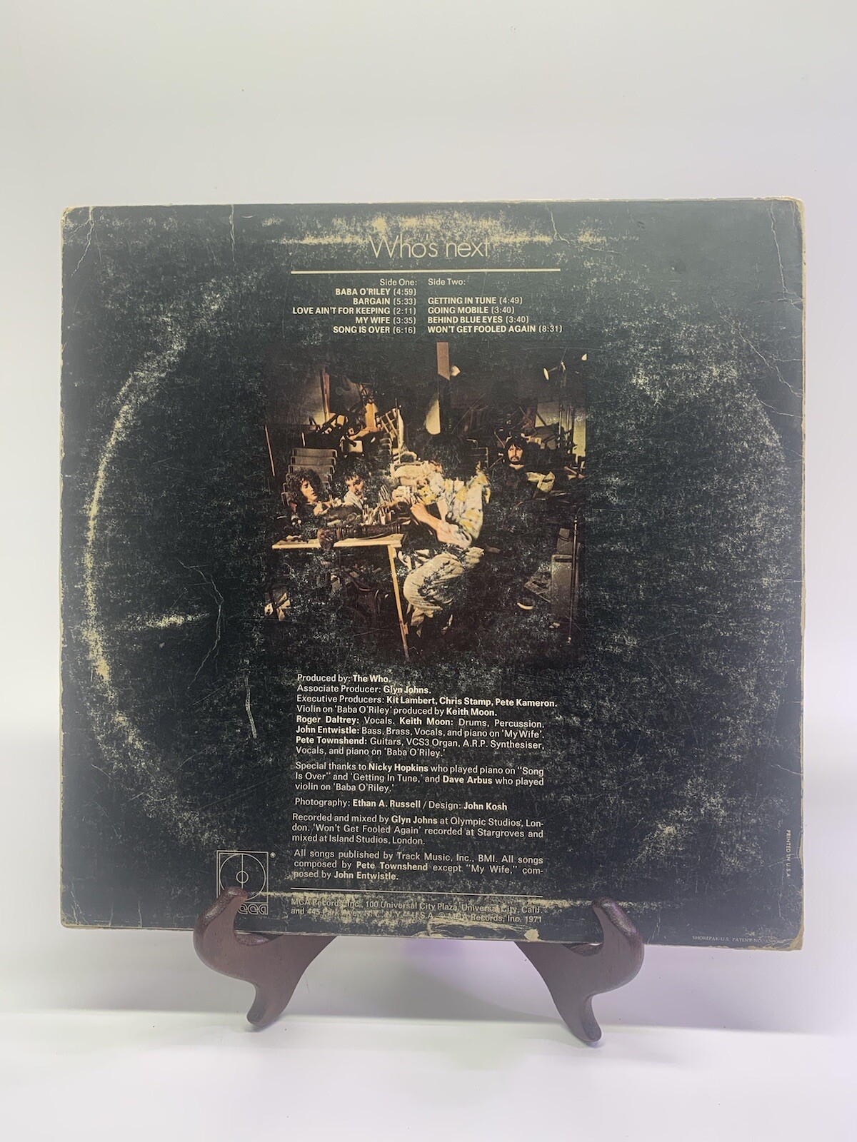 The Who Who's Next 1973 MCA Rainbow Label DL 79182 LP Record Vintage ...