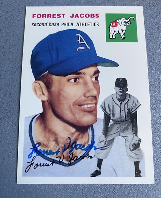 1994 Topps Archives 1954 #129 Forrest Jacobs Athletics Signed ...