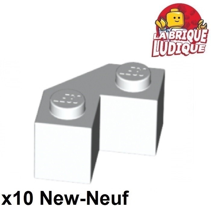 Lego 4x Brick Modified Facet 2x2 Corner White 87620 | eBay