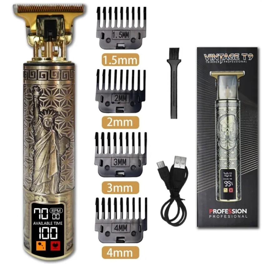 Beard Hair Trimmer for Men Professional Cordless Zero Gapped Edgers ...