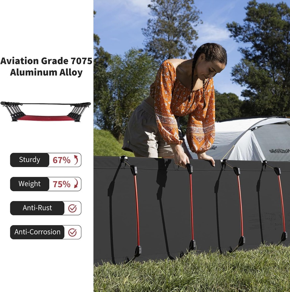 Lightweight Camping Cot, Heavy-Duty Comfortable Military Army Cot & Bag ...