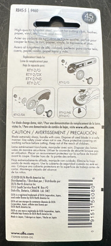 OLFA RB45-5 Rotary Cutter Blade - 5 Pack for sale online | eBay