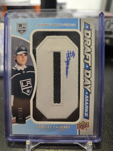 2021-22 UD SP Game Used Draft Day Marks Rookie /35 Samuel Fagemo DDM-SF ...