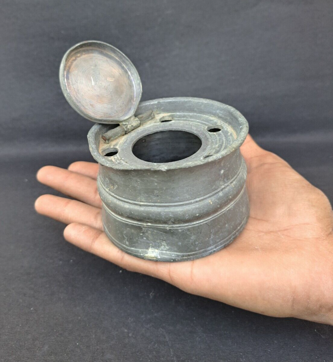 Victorian Ink Pot Pewter Inkwell England Rare Antique Circa 1850s | eBay