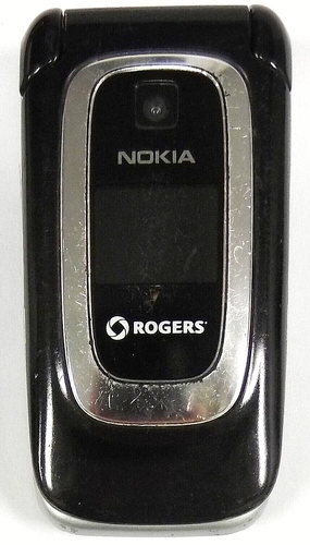Nokia 6086 - Black and Silver ( Rogers Communications ) Rare Flip Phone ...