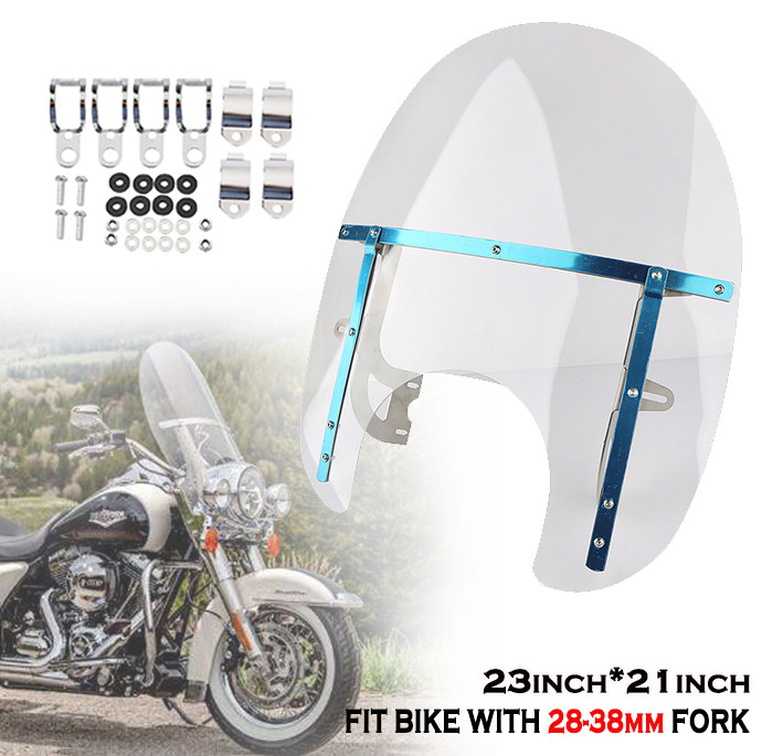 Cruiser Motorcycle Windshields Krator Motorcycle Windshield,