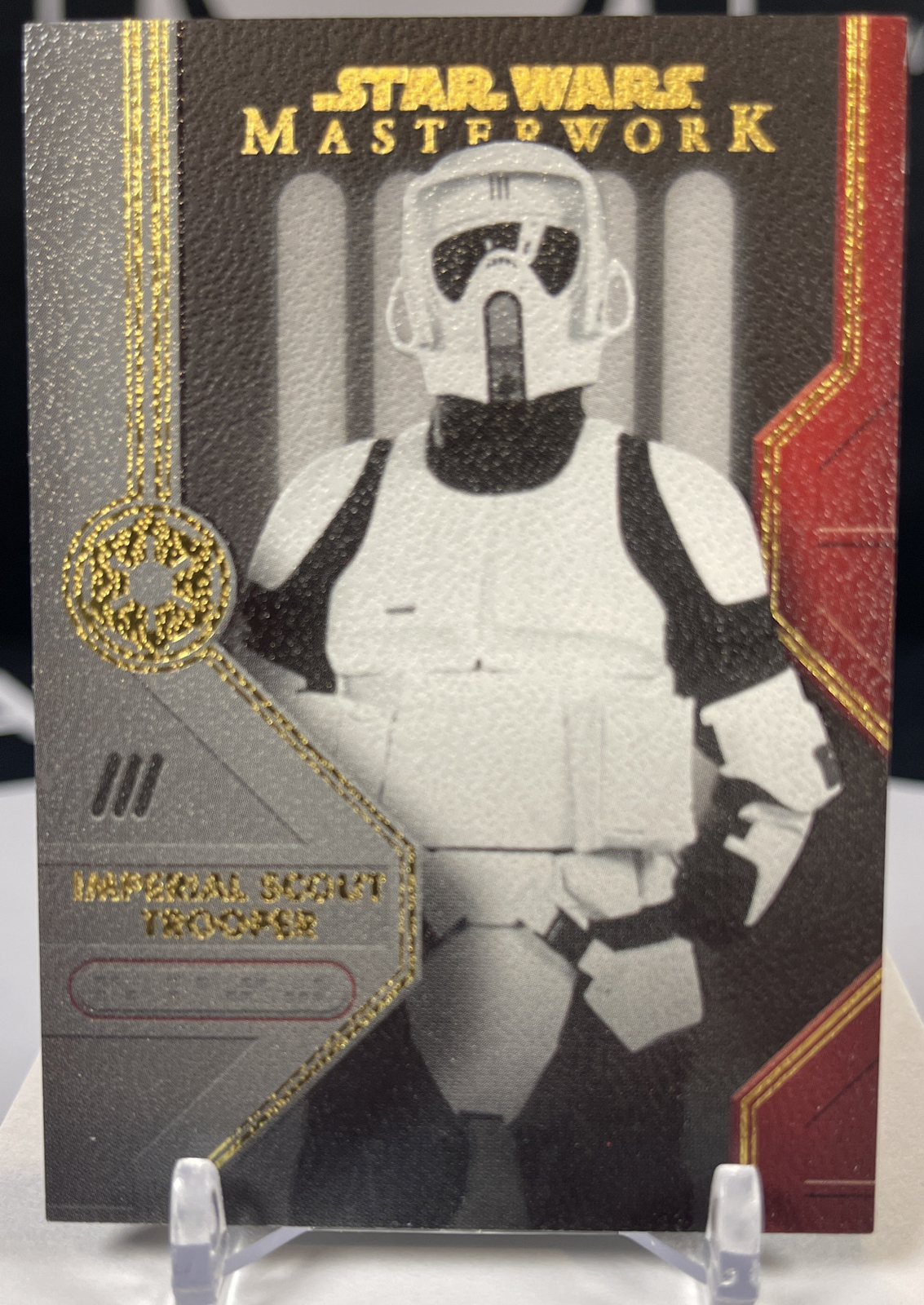 2020 Topps Star Wars Masterwork IMPERIAL SCOUT TROOPER #TE-5 Canvas #’d ...