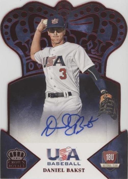 2015 Panini USA Baseball - Crown Royale Daniel Bakst #27 Red Signatures ...