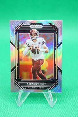 2022 Prizm Base Prizm Silver #292 Carson Wentz Washington Commanders ...
