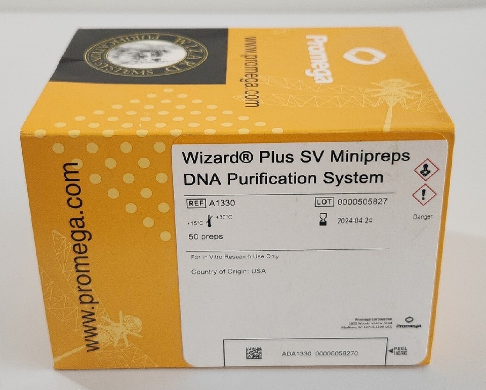 *NEW* Promega A1330 Wizard Plus SV Minipreps DNA Purification System ...