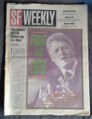 SF Weekly January 22 1992 Bill Clinton, Vol. 10, No. 47 | eBay