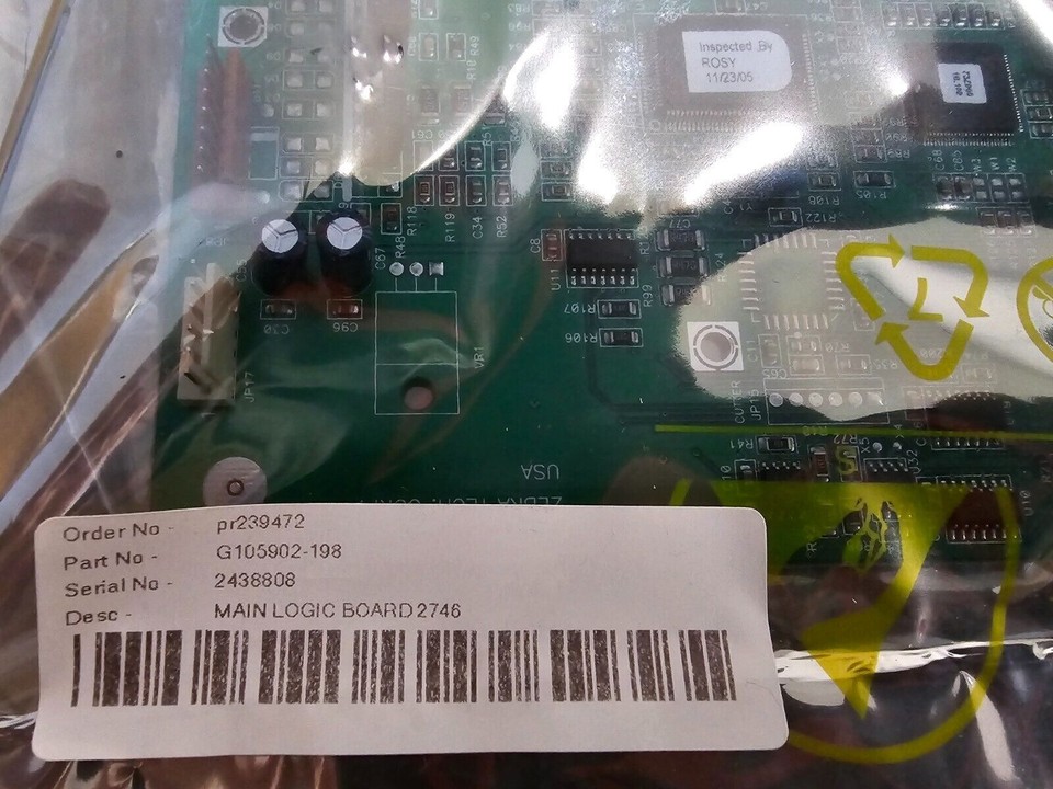 Zebra 2746E 408210A-1089B/G105902-198 Main Logic Board Ref00256 | eBay