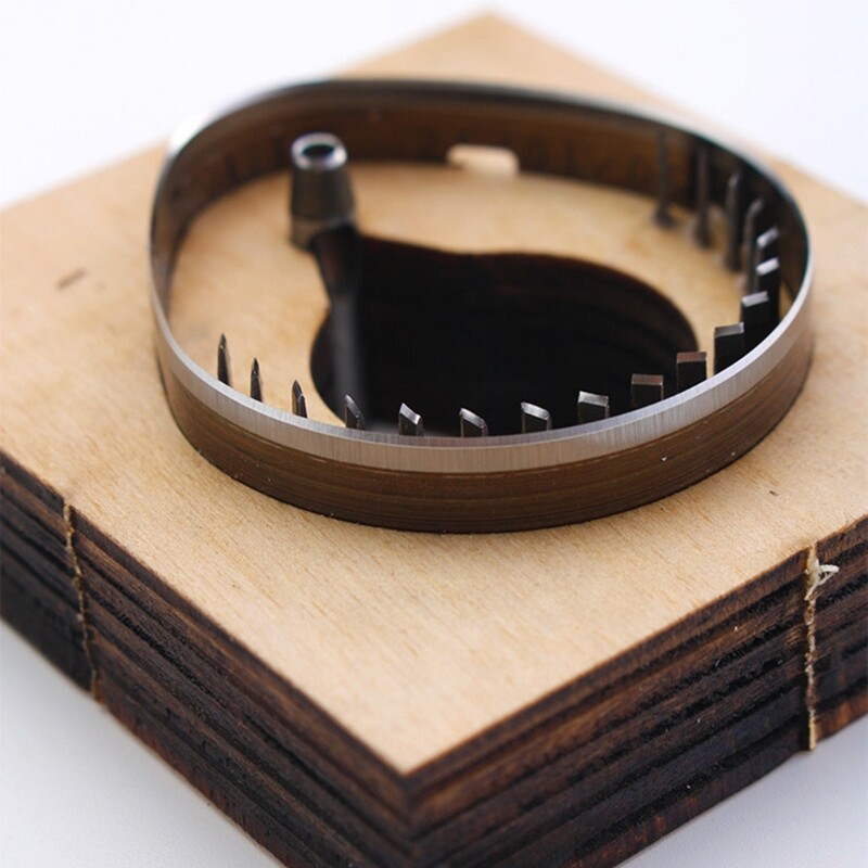 DIY RFID Key Fob Leather Tag Leather Template Wooden Punching Die ...