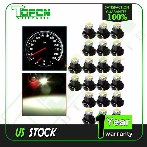 20pcs White 2835 1SMD LED T3 Neo Wedge Dash Panel A/C Climate Heater ...