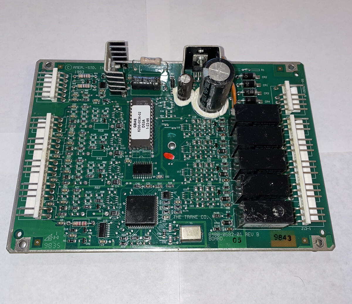 Trane American Standard Control Board 6400-0582-01 Rev B | eBay
