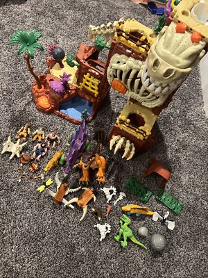 Imaginext T-Rex Mountain H5341 Fisher Price Dinosaur Set Incomplete ...