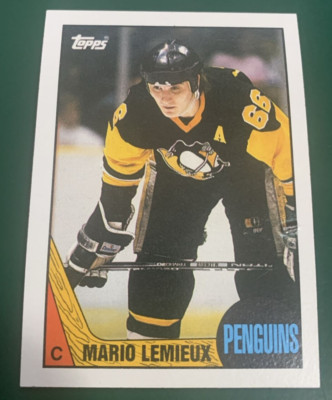 Mario Lemieux, 1987-88 Topps #15, Pittsburgh Steelers, Hall of Fame | eBay
