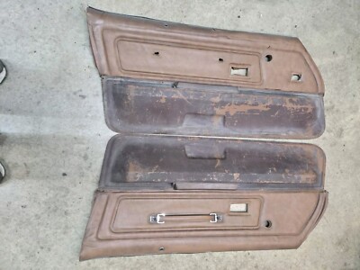 70-81 Camaro Firebird Trans Am Door Panels Blue Original GM 2 Piece ...