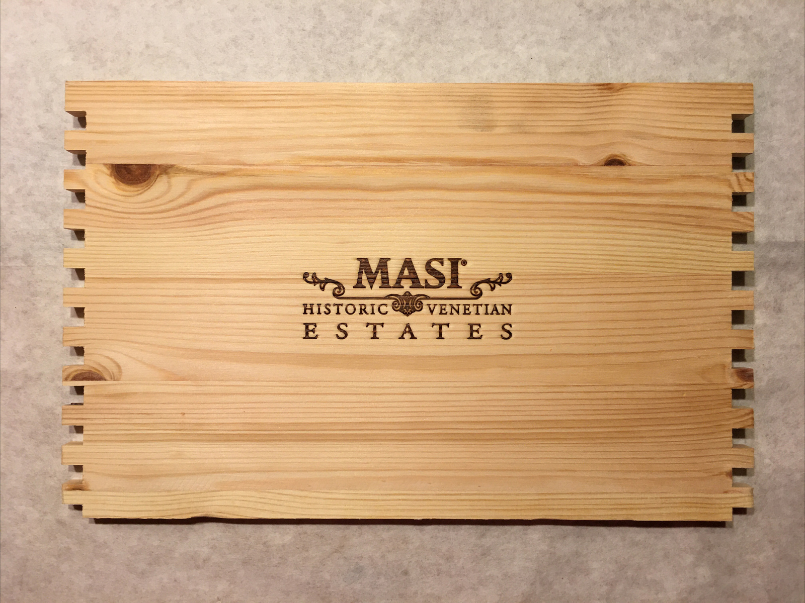 1 Rare Wine Wood Panel Masi Venetian Estates Vintage CRATE BOX SIDE 1/ ...