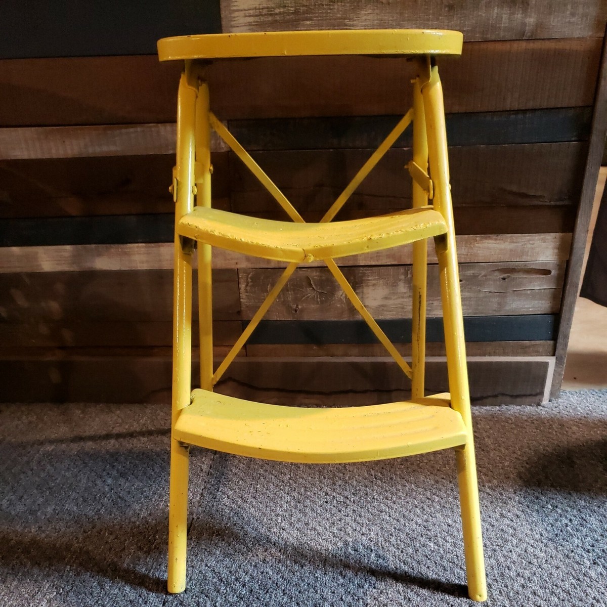 Yellow Vintage Step Stool
