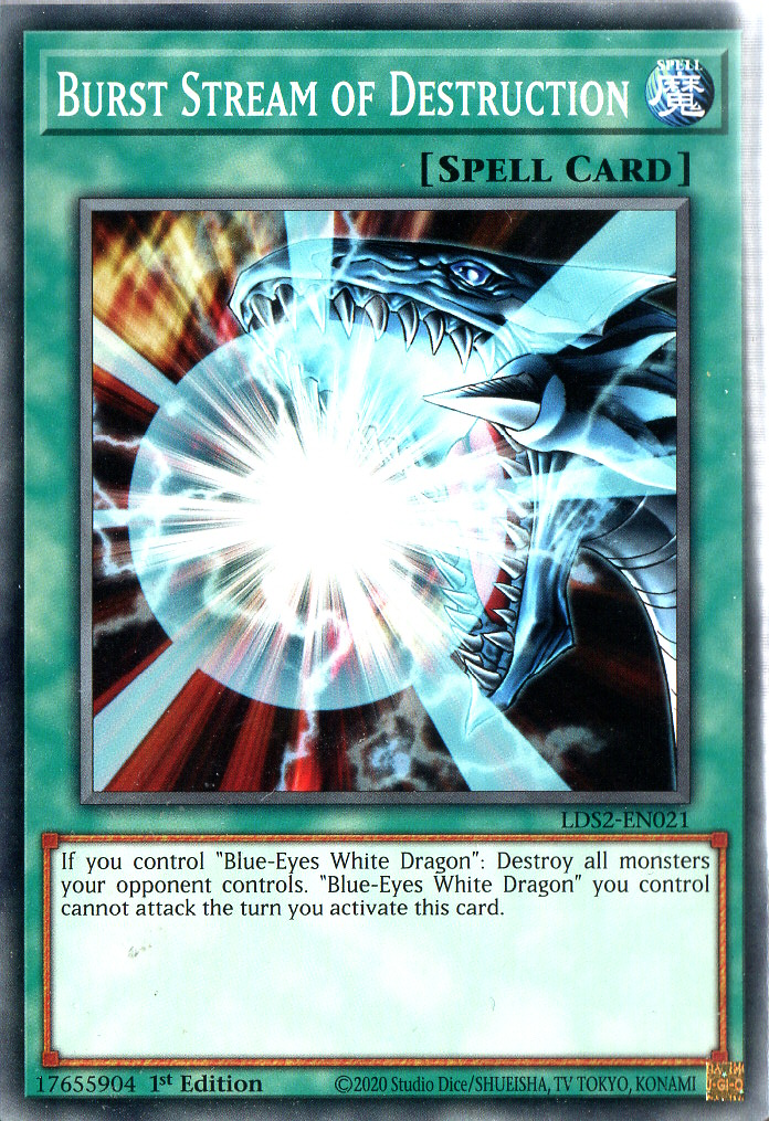 Burst Stream of Destruction - LDS2-EN021 - Common 1st Edition Yugioh | eBay