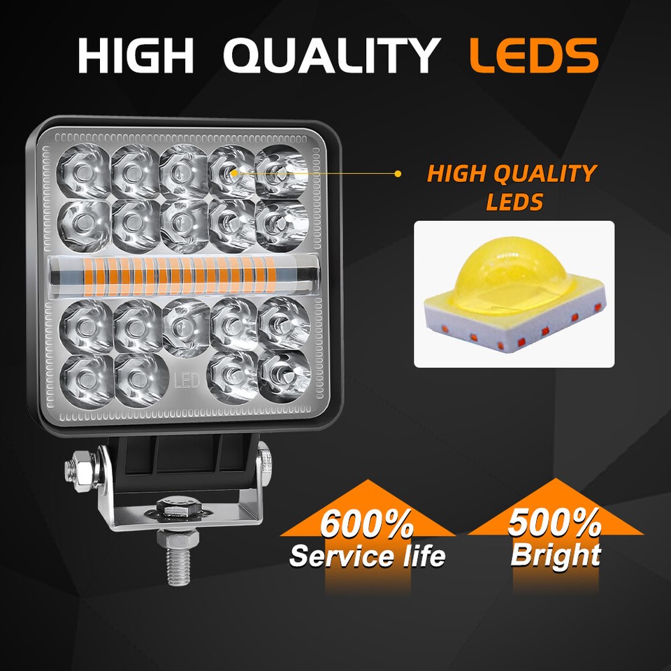 Led Headlamp Flood Beam Work Lights For Case,Gehl,Caterpillar ...