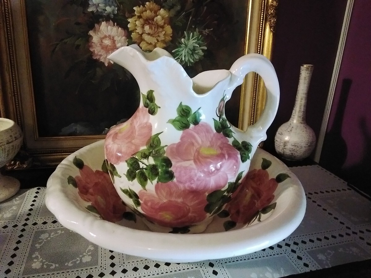 Old Pitcher And Bowl Sets Vintage Marriage Bowl And Pitcher Washstand