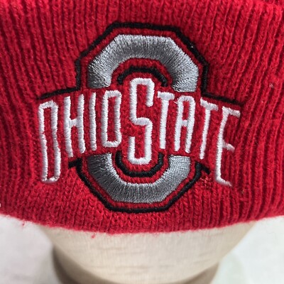 OSU Ohio State Buckeyes beanie hat one size red | eBay