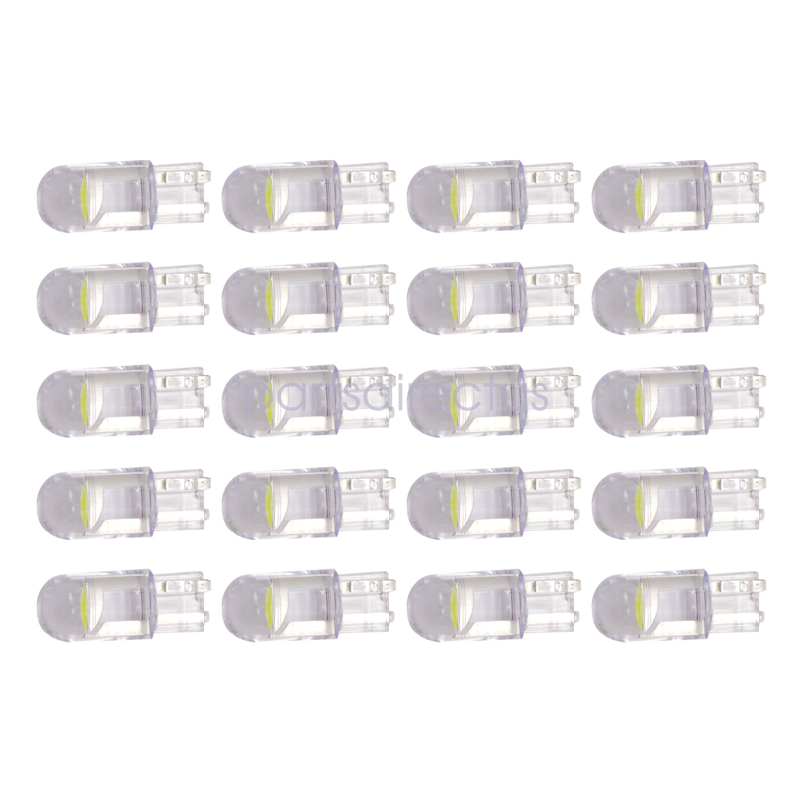 20X T10 194 168 W5W 2825 COB LED License Plate Interior Light Bulbs ...