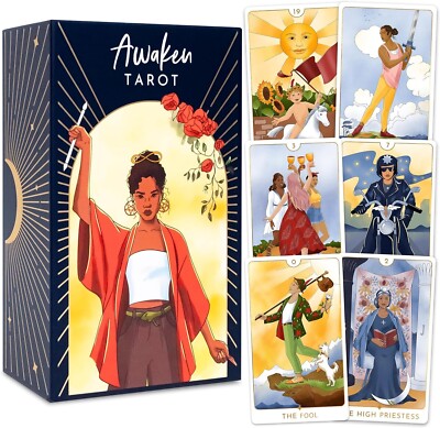 RYVE Awaken Tarot Cards with Guide Book - Inspired by The Rider Waite ...