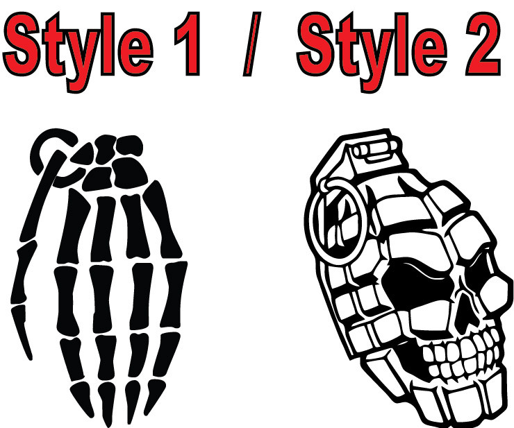 Skeleton Grenade Tattoos A Pair For Marco 🦶💀💀🦶 One Fresh,