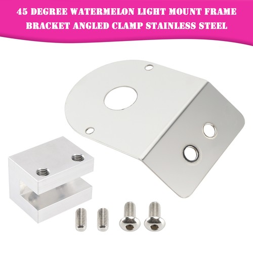 45Degree Watermelon Light Mount Frame Bracket Angled Clamp Stainless ...