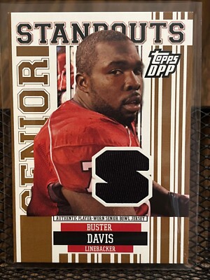 BUSTER DAVIS 2007 TOPPS "SENIOR STANDOUTS" FLORIDA STATE FSU ROOKIE ...