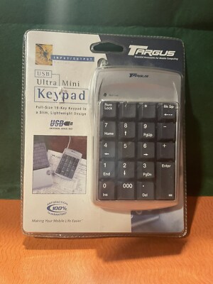 NEW Targus USB Ultra Mini Keypad Silver #PAUK10U Plug-and-Play | eBay