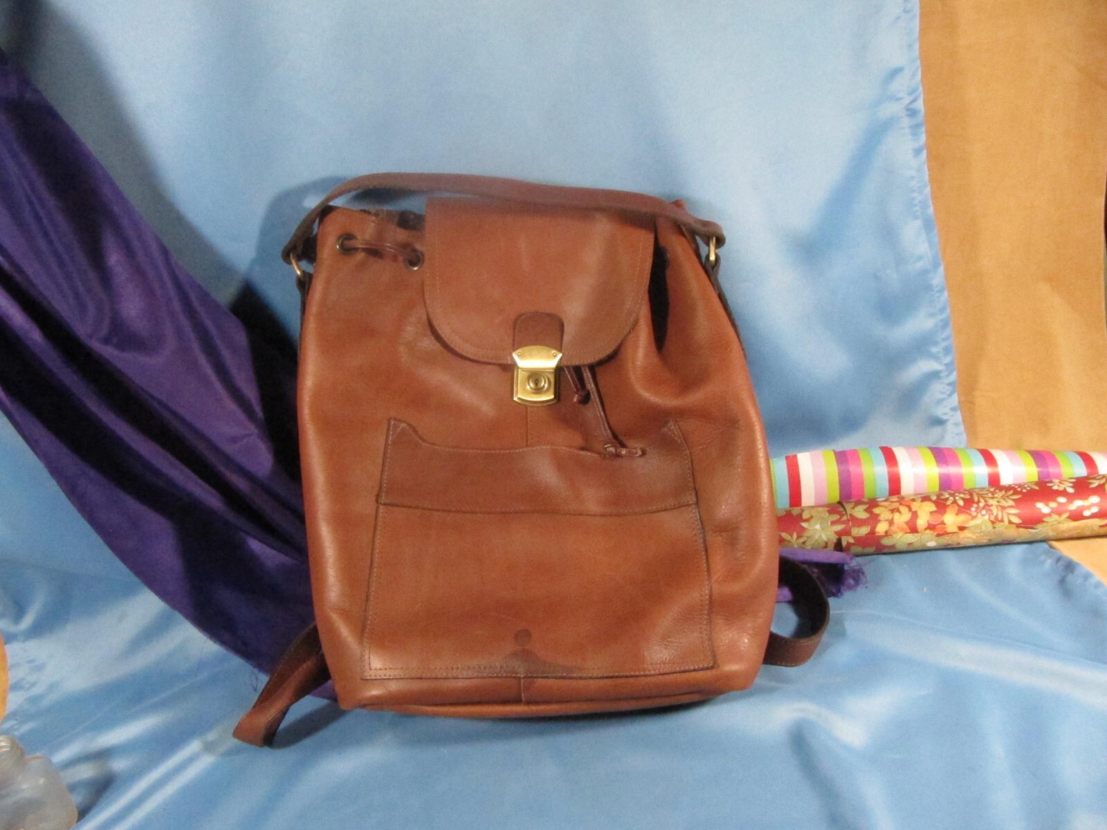 SACHA CANADA BAPACKG, Leather Backpack style Vintage … - Gem