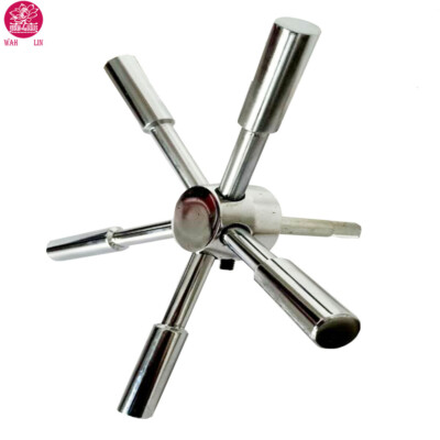 Round Shaft Gun Safe 5 Spoke Gun Safe Handle with Chrome Finish -Safe ...