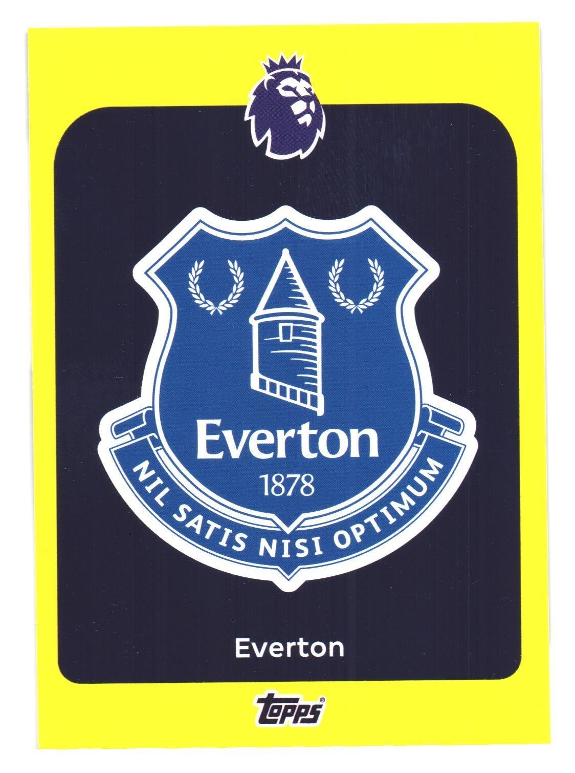 2025-26 Topps Premier League Everton FC Logo Wappen Badge Yellow ...