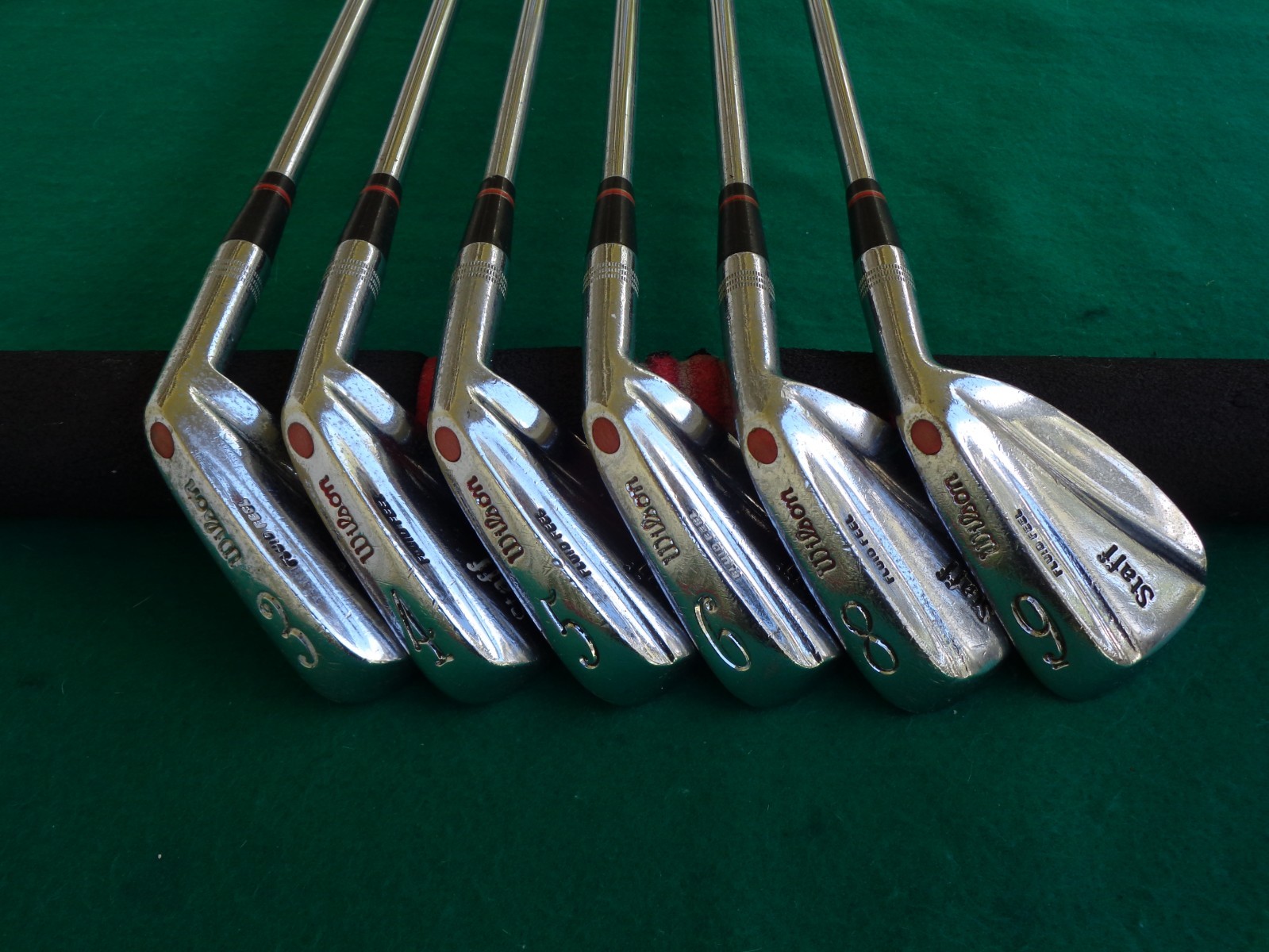 Wilson Staff Fluid Feel Golf Club Iron Set 3 4 5 6 8 9 Stiff Steel ...