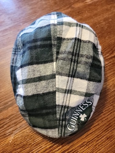 GUINNESS Plaid Newsboy Cabbie Hat Embroidered Logo Beer Cap One-Size | eBay