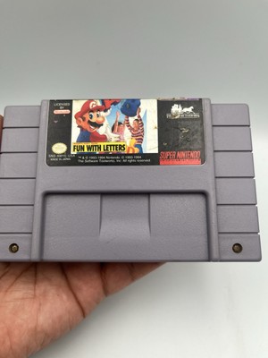Mario's Early Years Fun with Letters (Super Nintendo SNES) Authentic ...