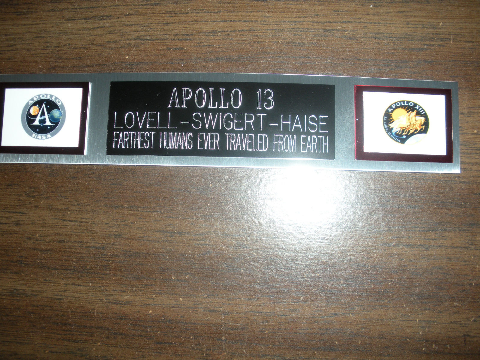 APOLLO 13 (NASA) ENGRAVED NAMEPLATE FOR PHOTO/DISPLAY | eBay