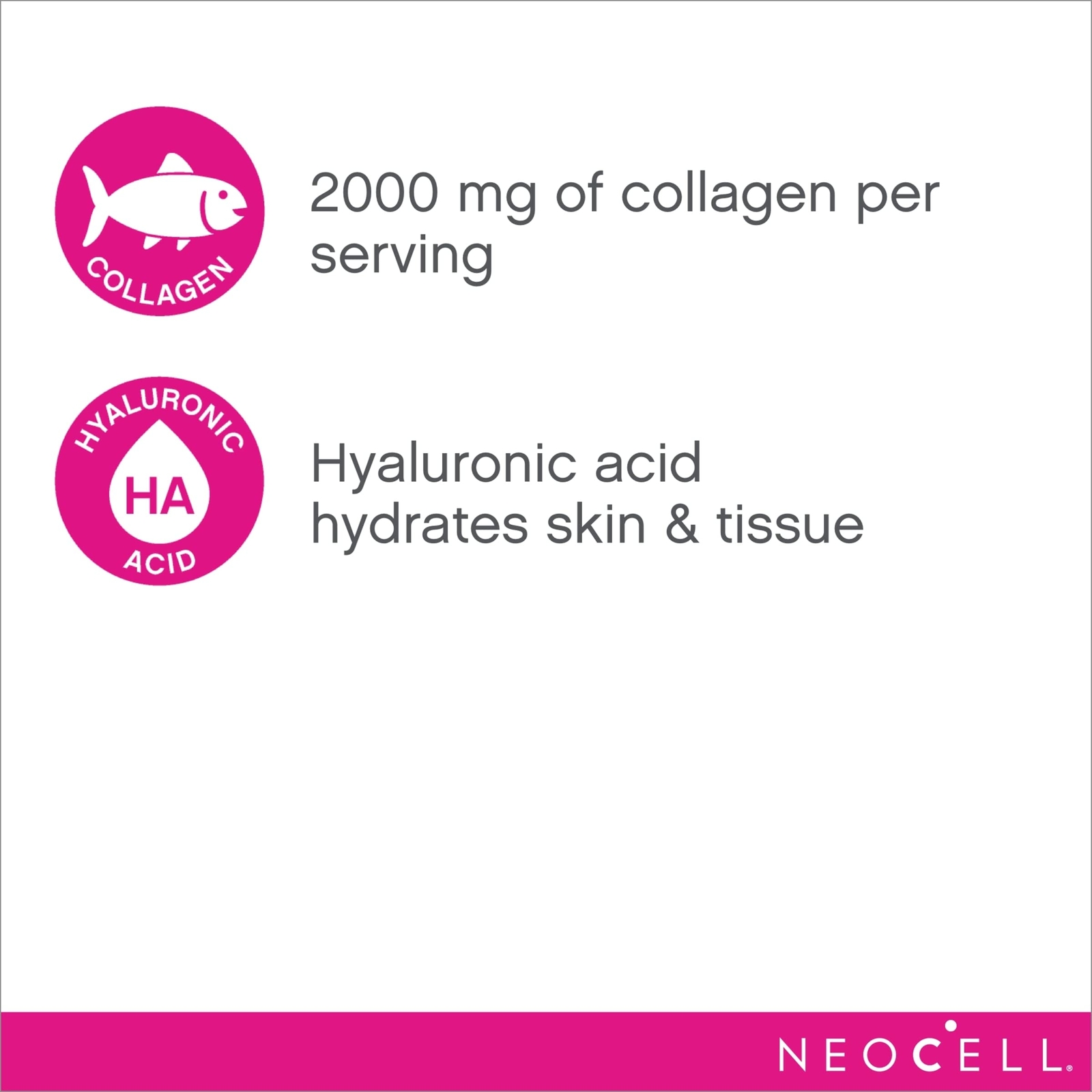 NeoCell Fish 2000mg Collagen Plus Hyaluronic Acid Capsules - 120 Count ...