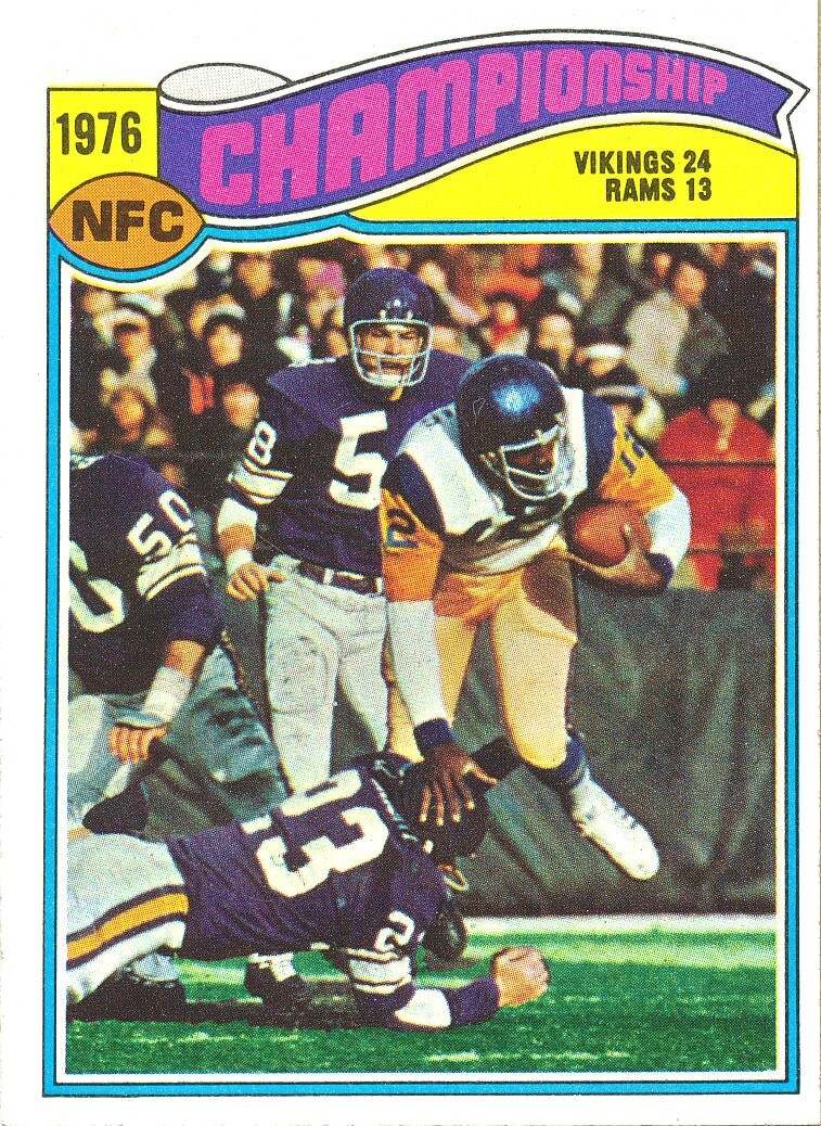 NFC-CHAMPIONSHIP Wally Hilgenberg IOWA VIKINGS vs RAMS Lawrence ...