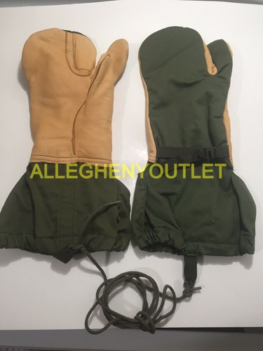 US Military TRIGGER FINGER MITTEN GLOVES w/ LINER INS… - Gem