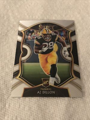 AJ Dillon Rookie Card RC 2020 Panini Select #65 Concourse Level Base ...