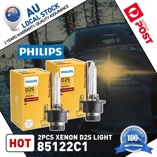 GENUINE 2X PHILIPS D2S Standard Xenon 4200K P32d-2 HID for Toyota Honda ...