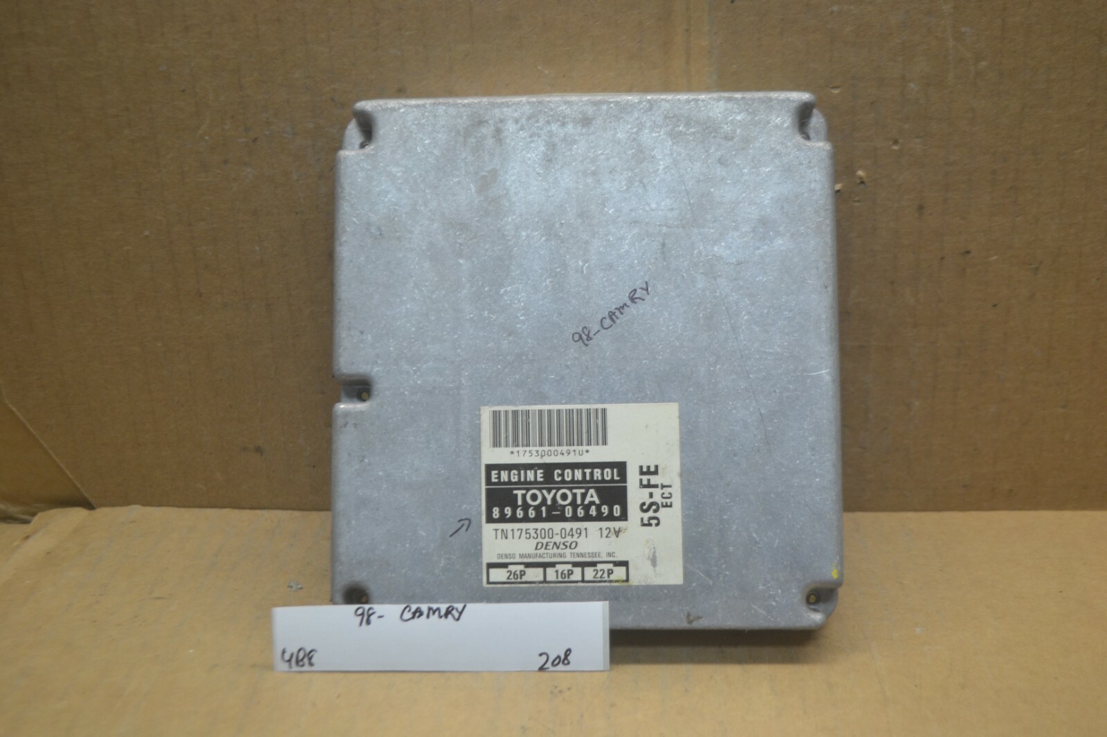 1998 Toyota Camry Engine Control Unit ECU 8966106490 Module 208-4b8 | eBay