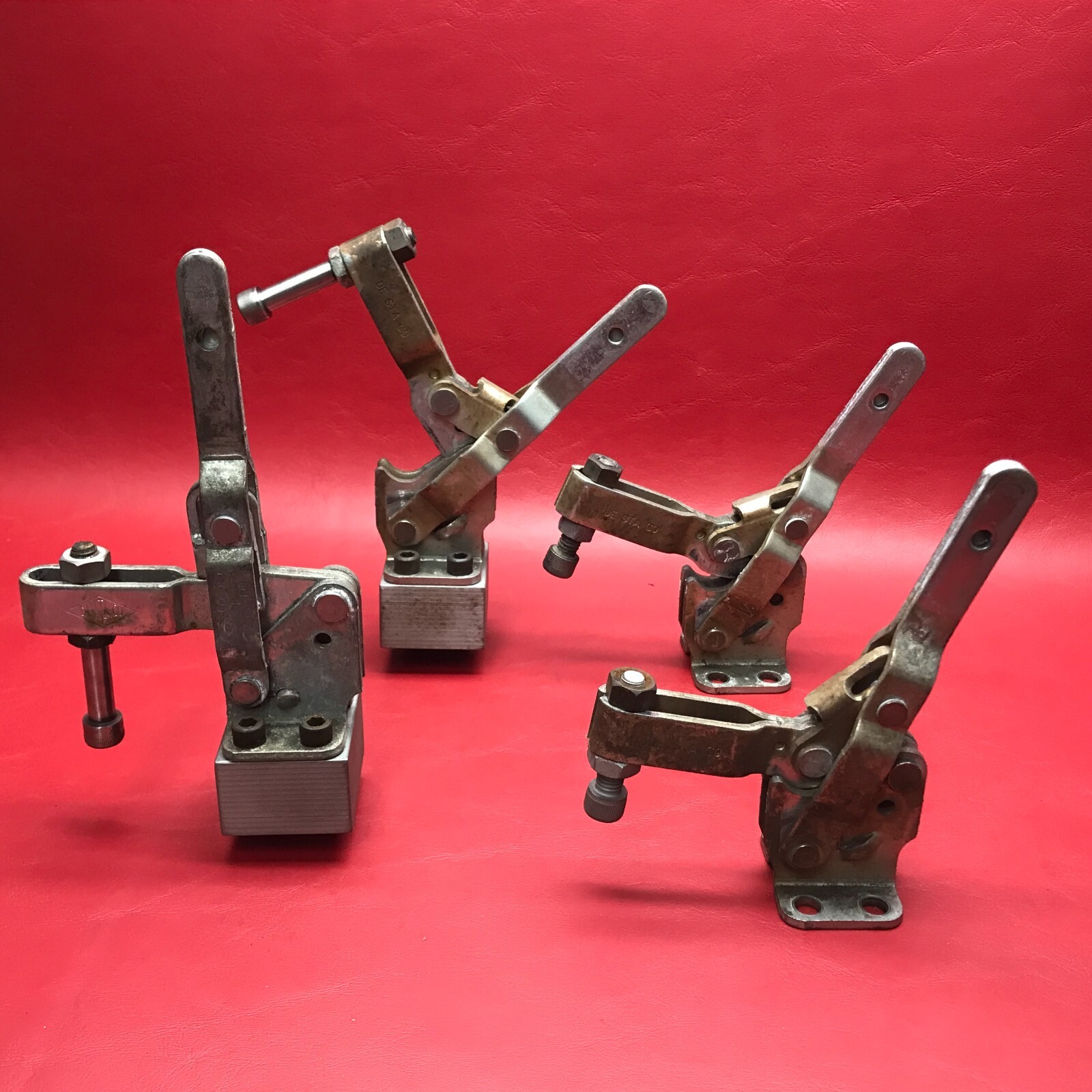 Lot of 4 DE-STA-CO 207-U Vertical Handle Hold Down Toggle Welding ...