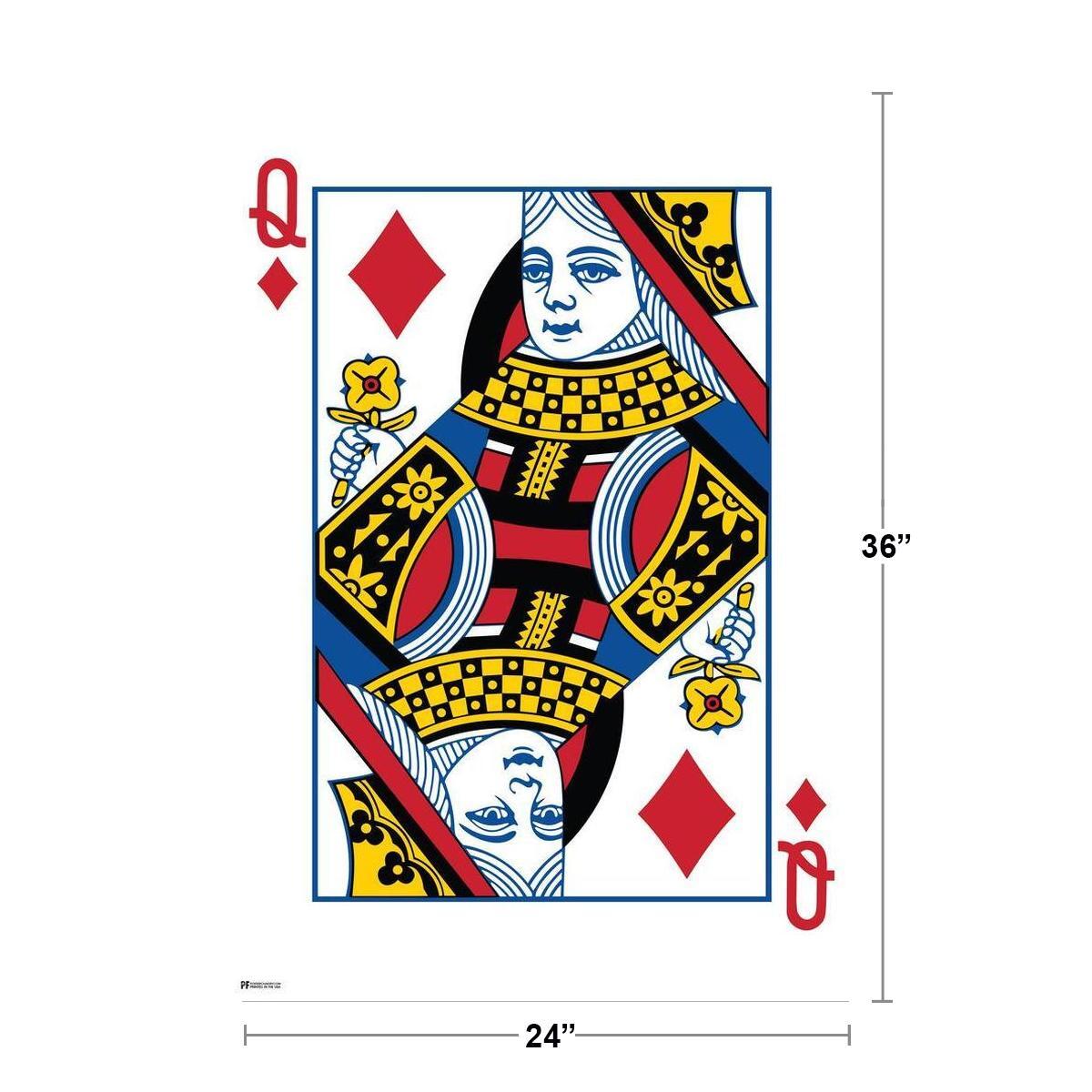 King And Queen Of Diamonds Card