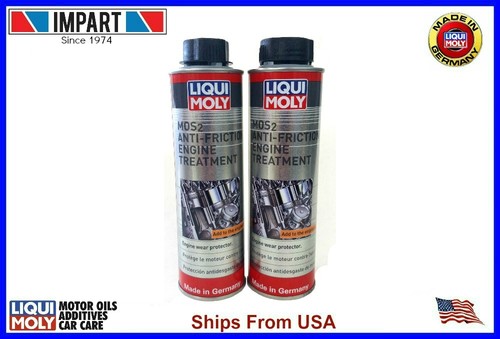 Liqui Moly MOS2 Anti-Friction Engine Oil Treatment (2) 300ml Cans ...